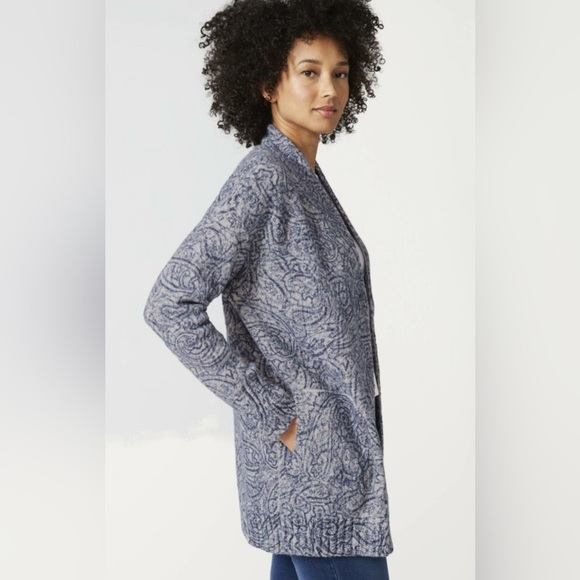 J. Jill | Sweaters | Jjill Pure Blue Jill Texture Womens Cardigan S ...